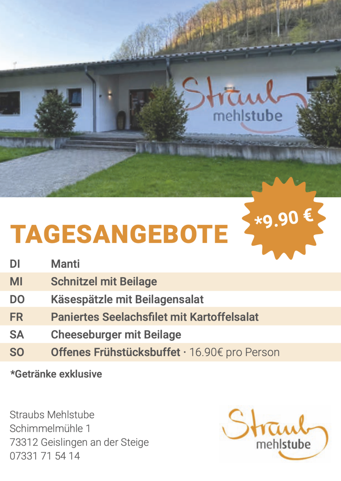 Café/Restaurant - Straub Mühle